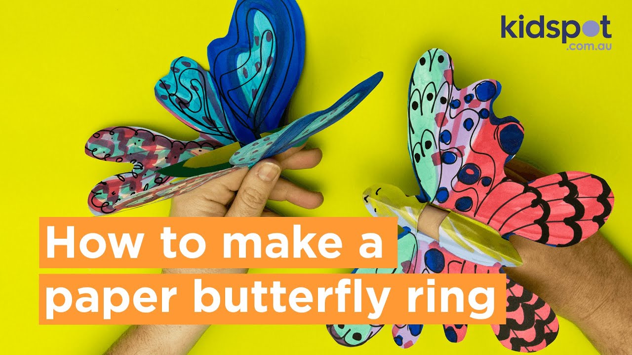 Make your heart soar with this butterfly finger ring craft activity ...