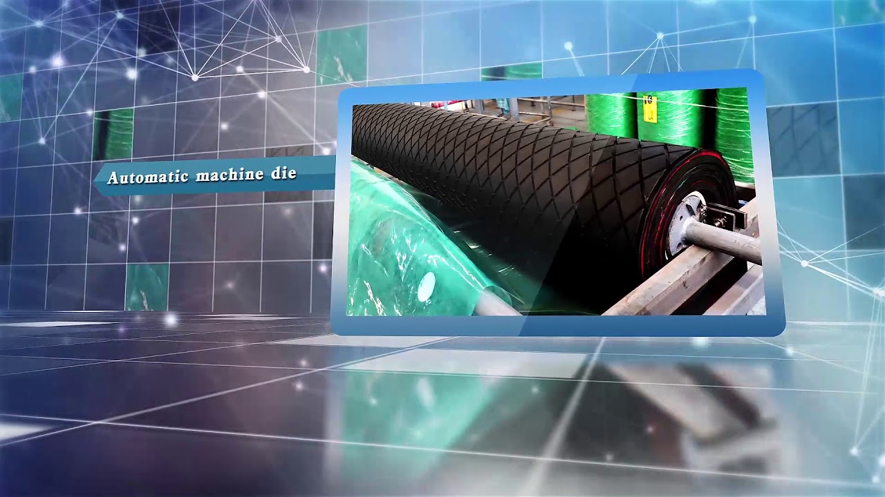 Diamond Rubber Sheet Pulley Lagging - YouTube