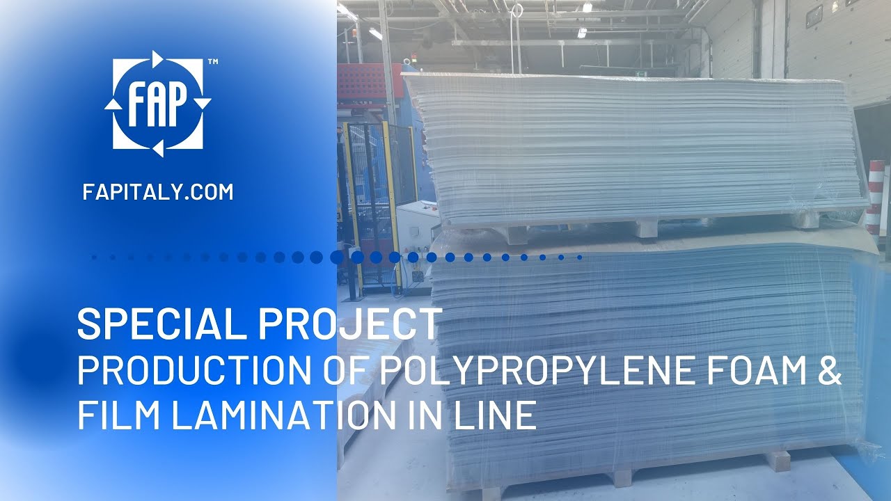 EXTRUSION LINE FOR PRODUCTION OF PP SHEET FOAM with FILM LAMINATION IN ...