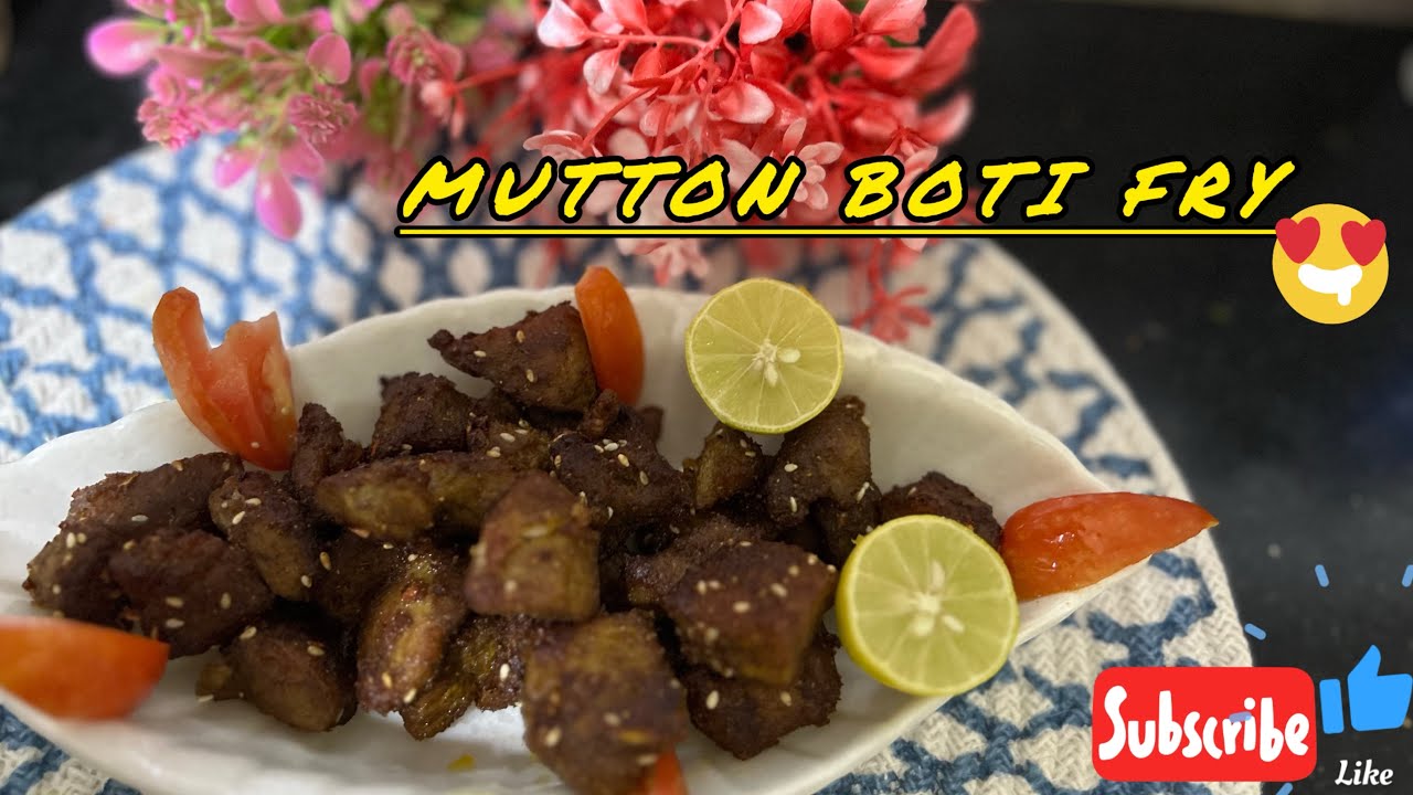 Chatkara boti fry 😍Try this delicious n spiceful recipe of mutton boti ...