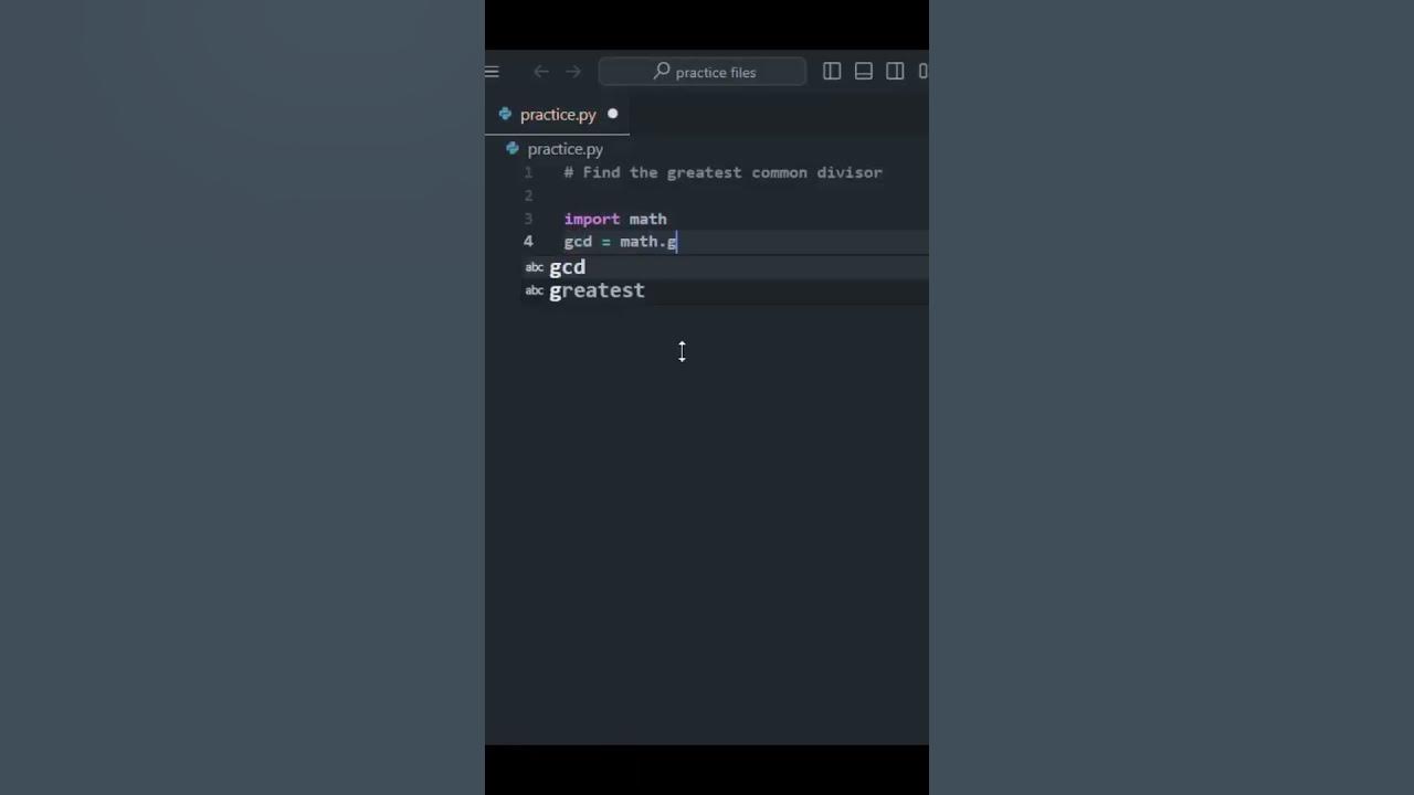 Find The Greatest Common Python Pythonprogrammingcodinglearnpython Pythonforbeginners 