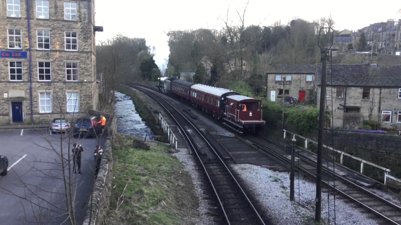 60103 Flying Scotsman Haworth Engine Shed Sunday 02 April 2017 - Part 1 ...