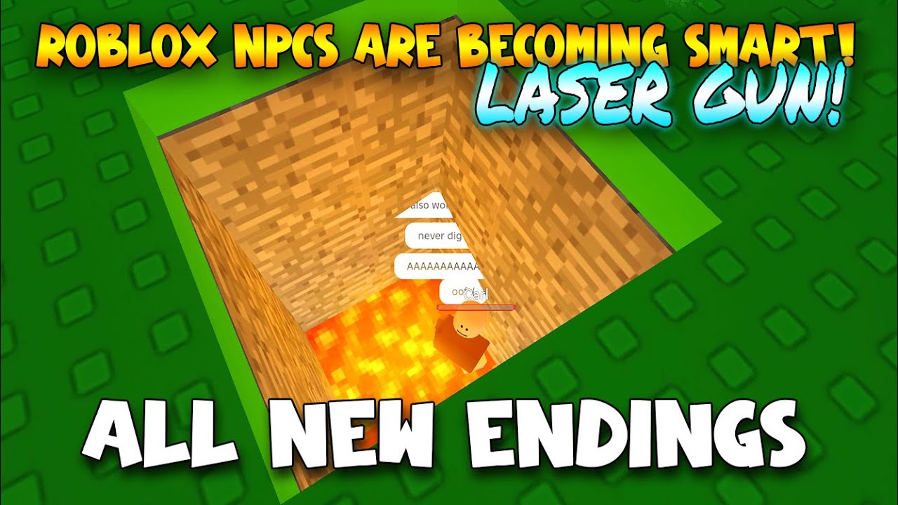 All New Endings - NPC's are becoming smart! Laser Gun! [Roblox] - YouTube