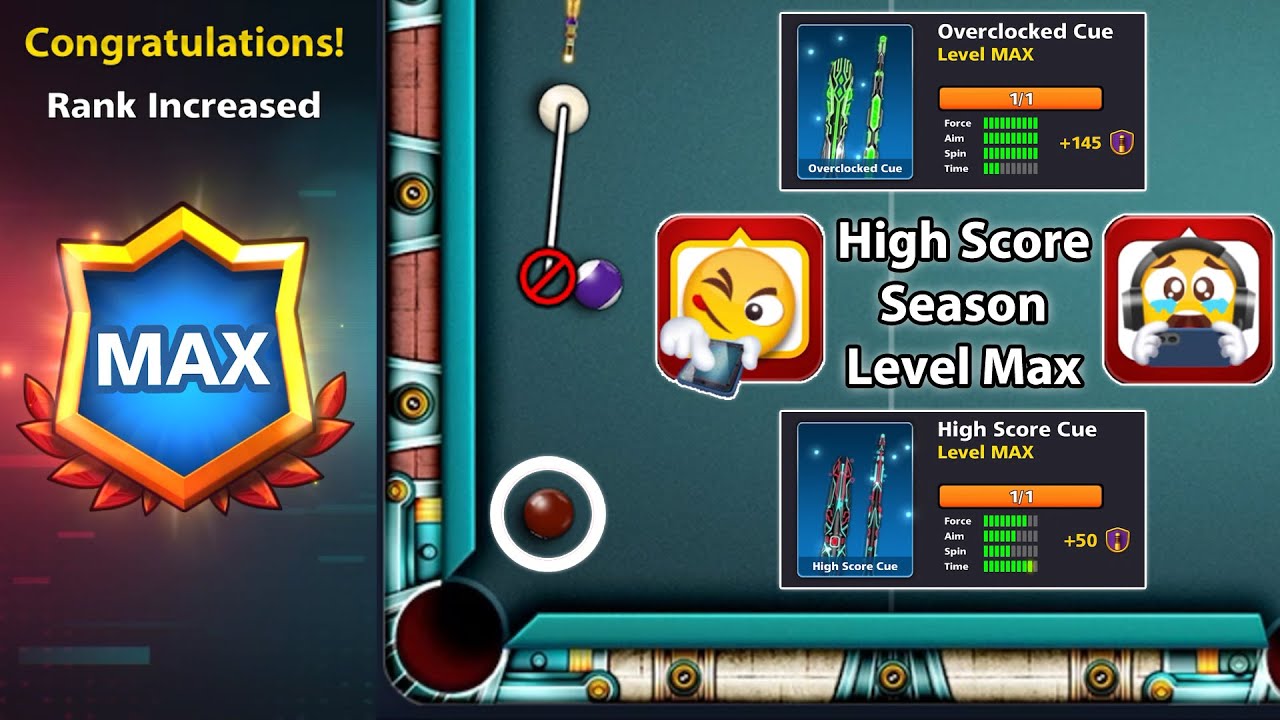 8 Ball Pool Level Max High Score Season - Pool Pass Level Max by Daily ...
