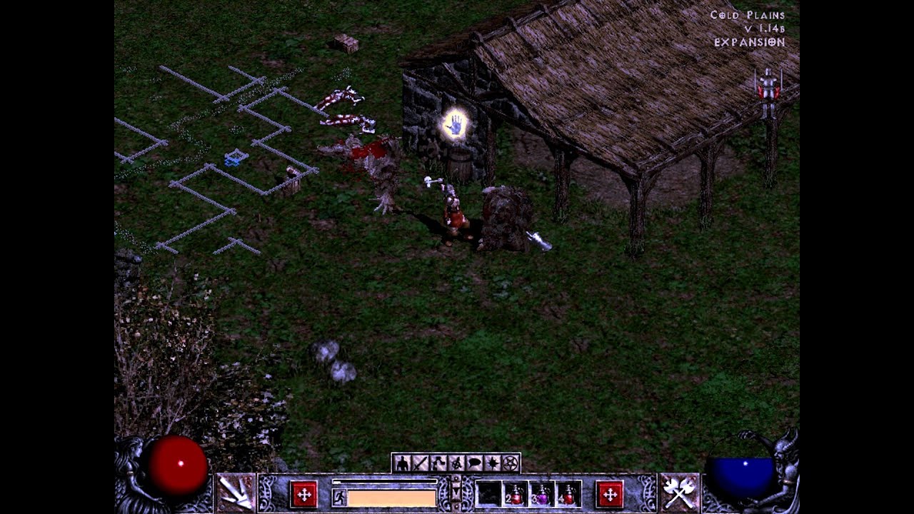 RAW DIABLO II LORD OF DESTRUCTION PC ULTRA HIGH BARBARIAN GAMEPLAY NO ...