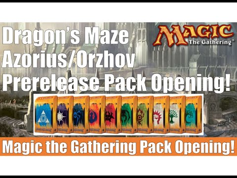 Dragon's Maze Azorius/Orzhov Prerelease Pack Opening!..MTG - YouTube