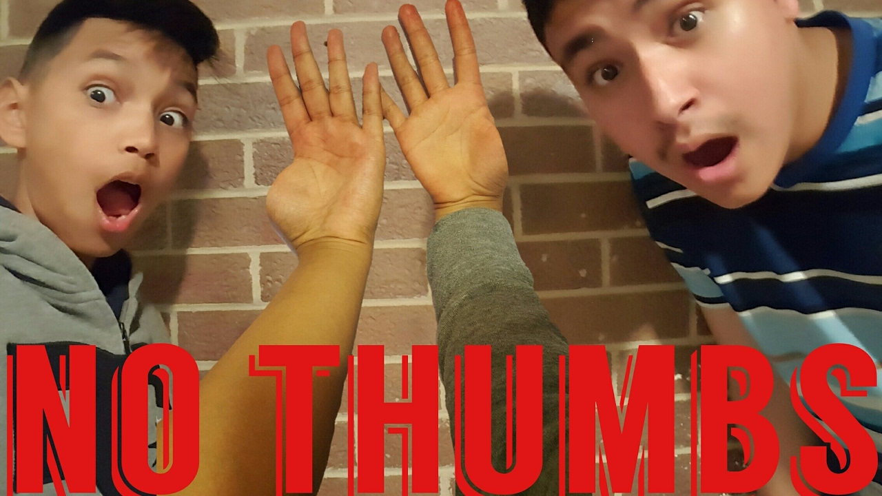 No thumb challenge - YouTube