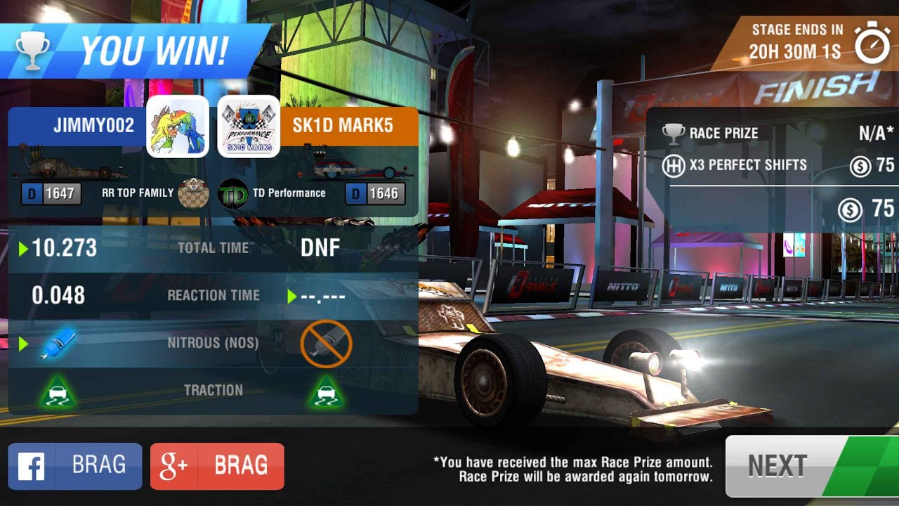 Racing Rivals : Glu Top Fool Dragster Perfect Launch Tutorial - YouTube