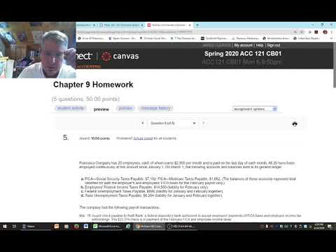 ACC 121 Chapter 8 - 12 Homework - YouTube