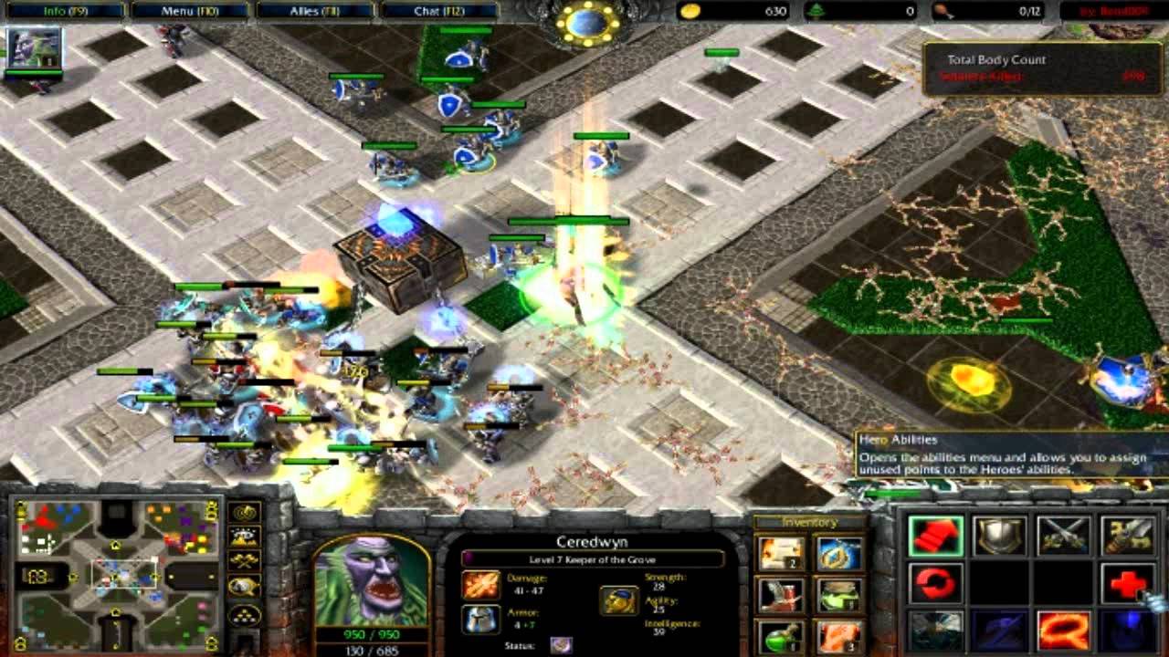 Warcraft 3- Custom Hero Footies (16) - YouTube