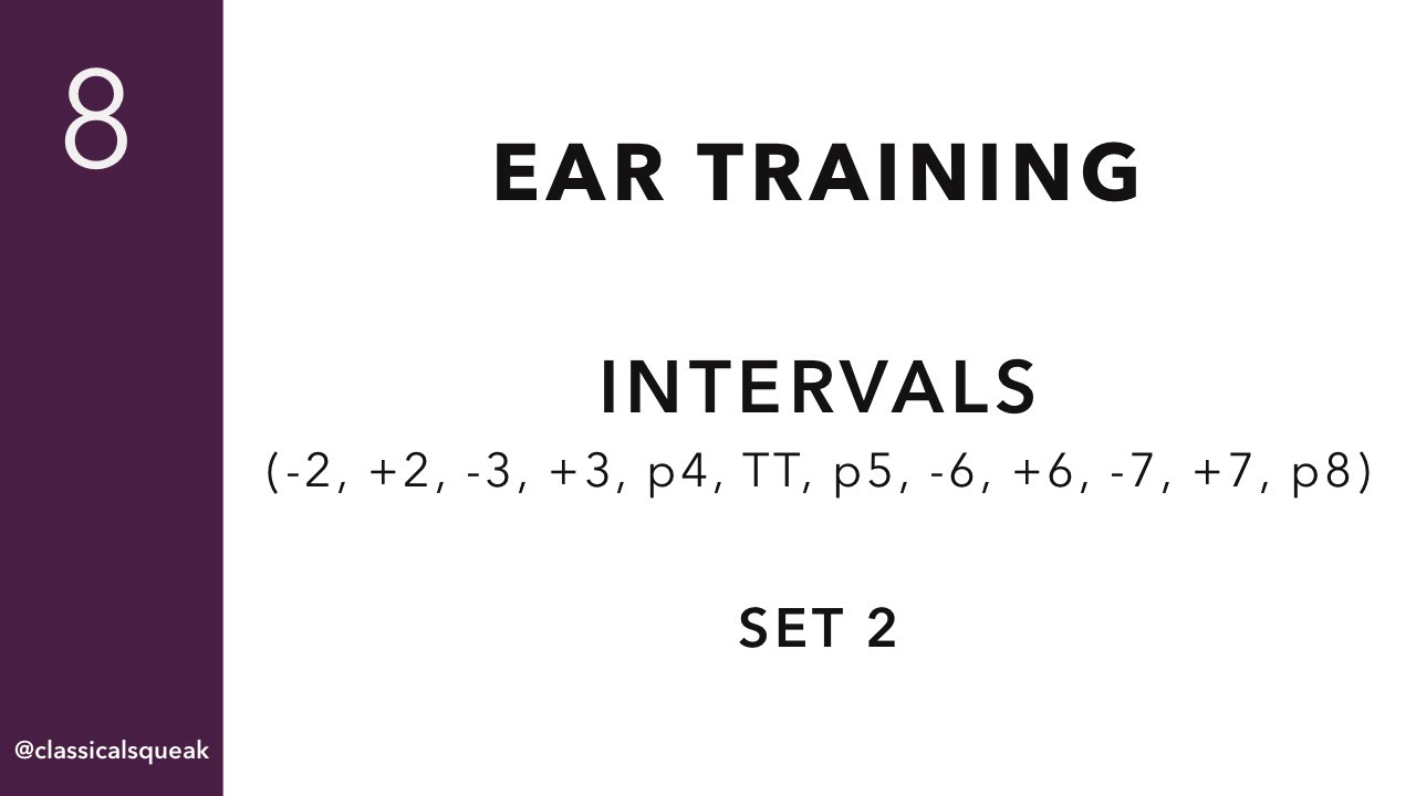 RCM Level 8 Intervals (Ear Training -2, +2, -3, +3, p4, tritone, p5, -6 ...