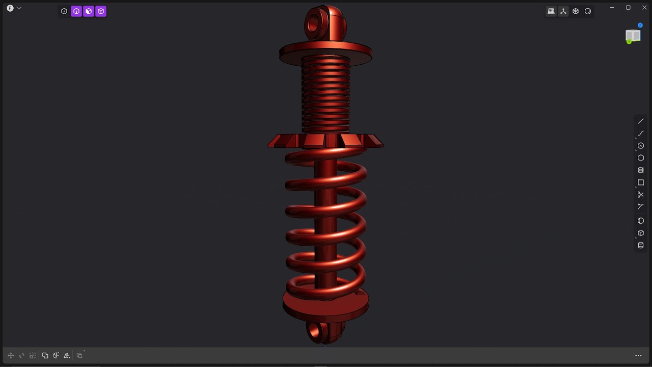 How to make Shock Absorber Plasticity 3d - YouTube