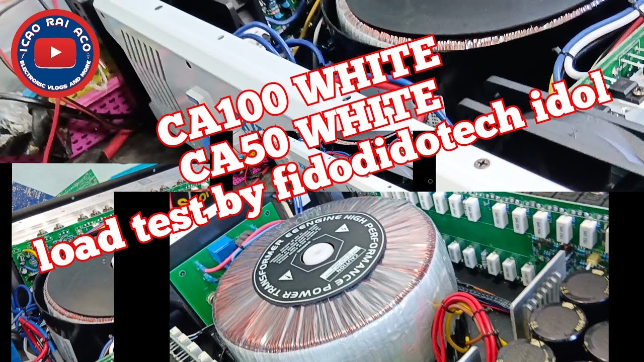 KKE MODIFIED CA100 CA60 CA50 WHITE SERIES TESTING BY@fidodidotech2789 ...