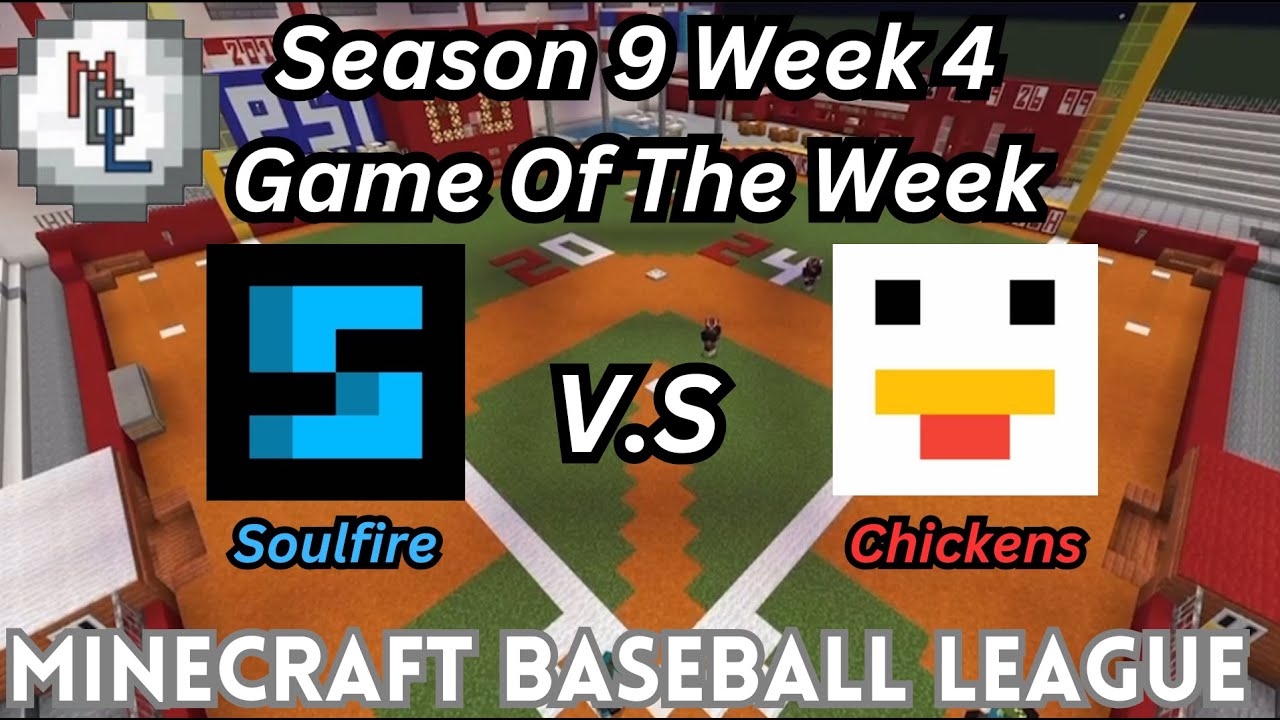MINECRAFT BASEBALL LEAGUE! S9 Game Of The Week(Week 4) Soulfire at ...
