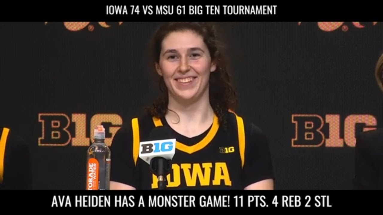 Hawkeye Ava Heiden Takes Over In Iowa Win #hawkeyes - YouTube