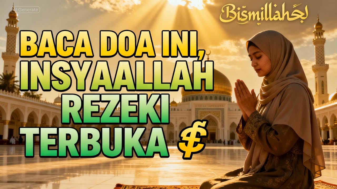 Doa Agar Hidup Diberkahi Allah | Doa Islami Mustajab|Doa Pembuka Rezeki ...