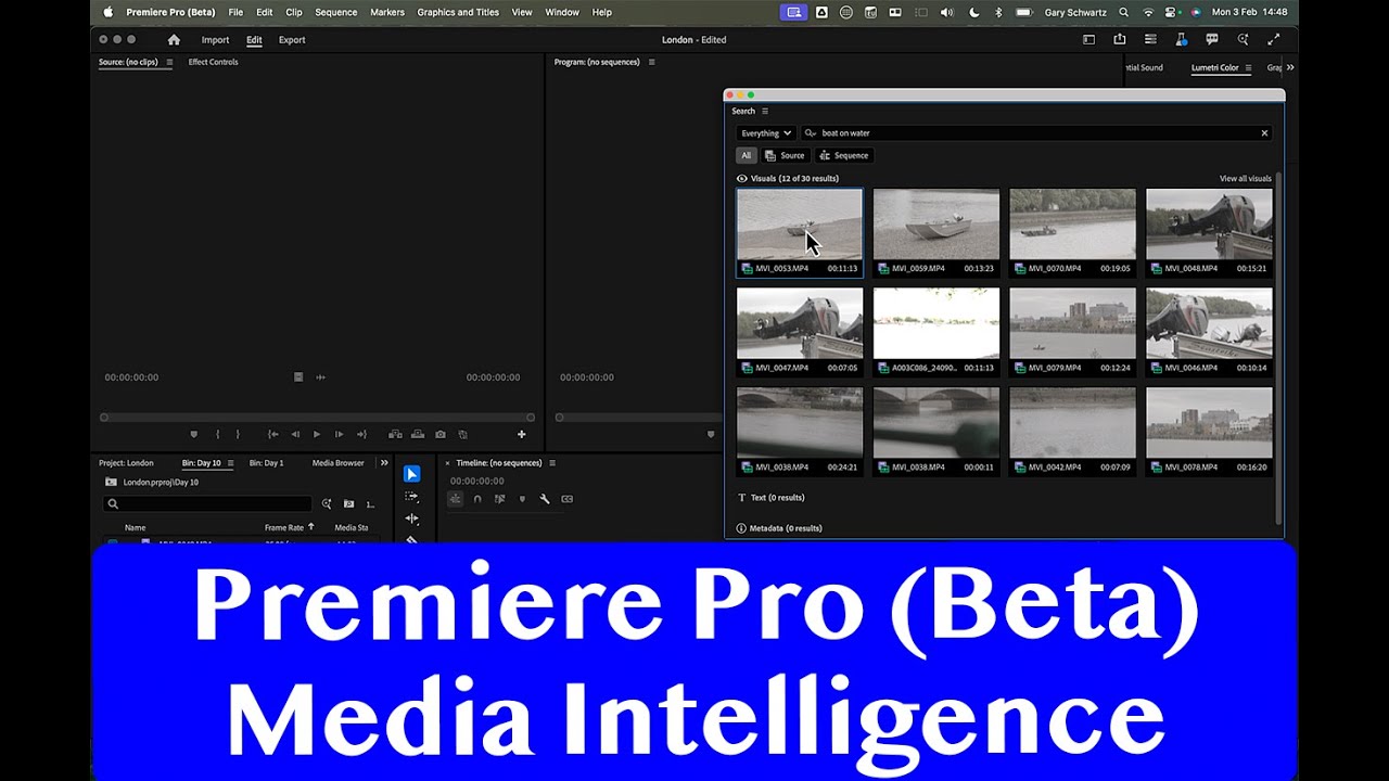 Premiere Pro Beta - Media Intelligence, a game changer - YouTube