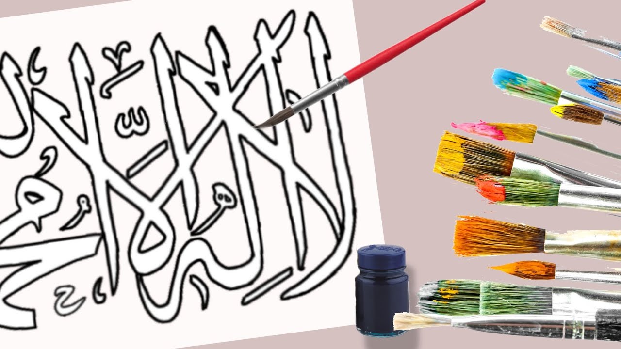 Time lapse Calligraphy | It took me a whole day to make it. - YouTube