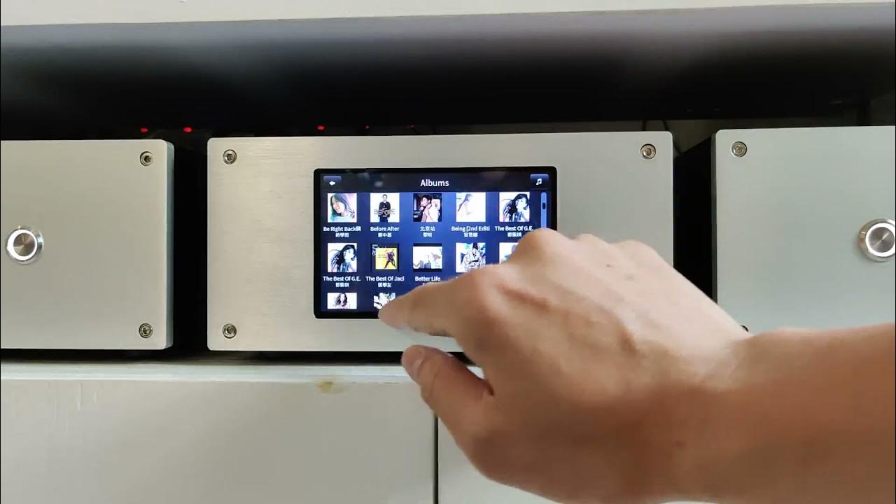 Raspberry Pi 4 piCorePlayer with Jivelite Squeeze Player - YouTube