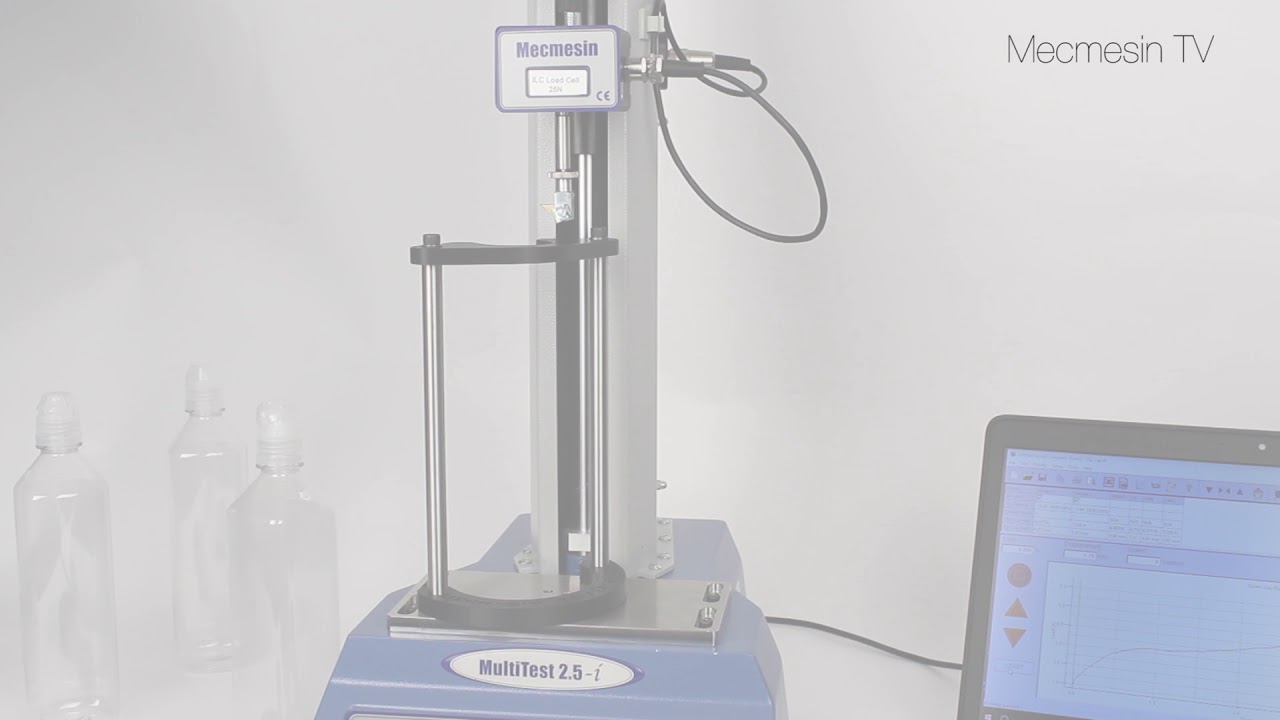 Testing flip-cap drinks bottles. Mecmesin Force & Torque Measurement ...