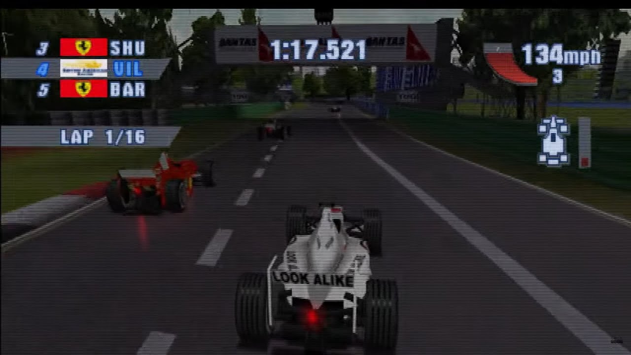 [PS1 Classics Live] Scenario 1 - EA Sports F1 Championship Season 2000 ...