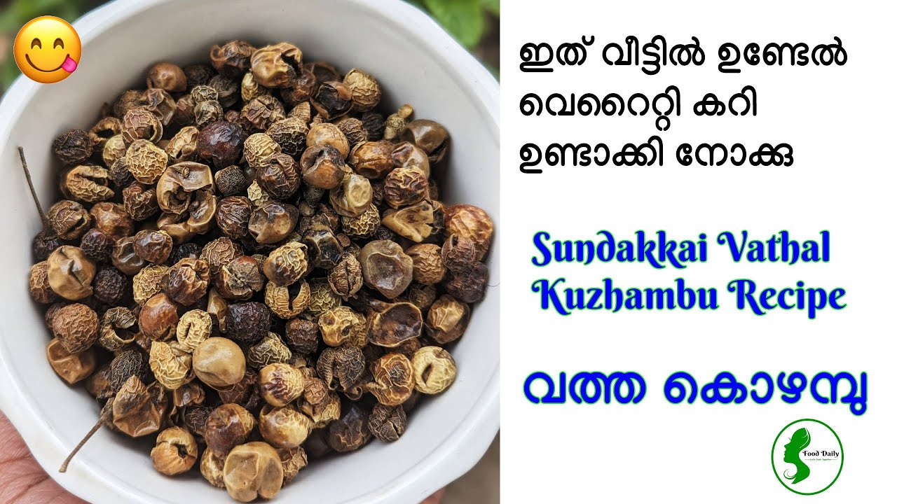 ചോറിനൊപ്പം ഇനി വേറെ കറി വേണ്ട vatha kuzhambu in malayalam | vathal ...