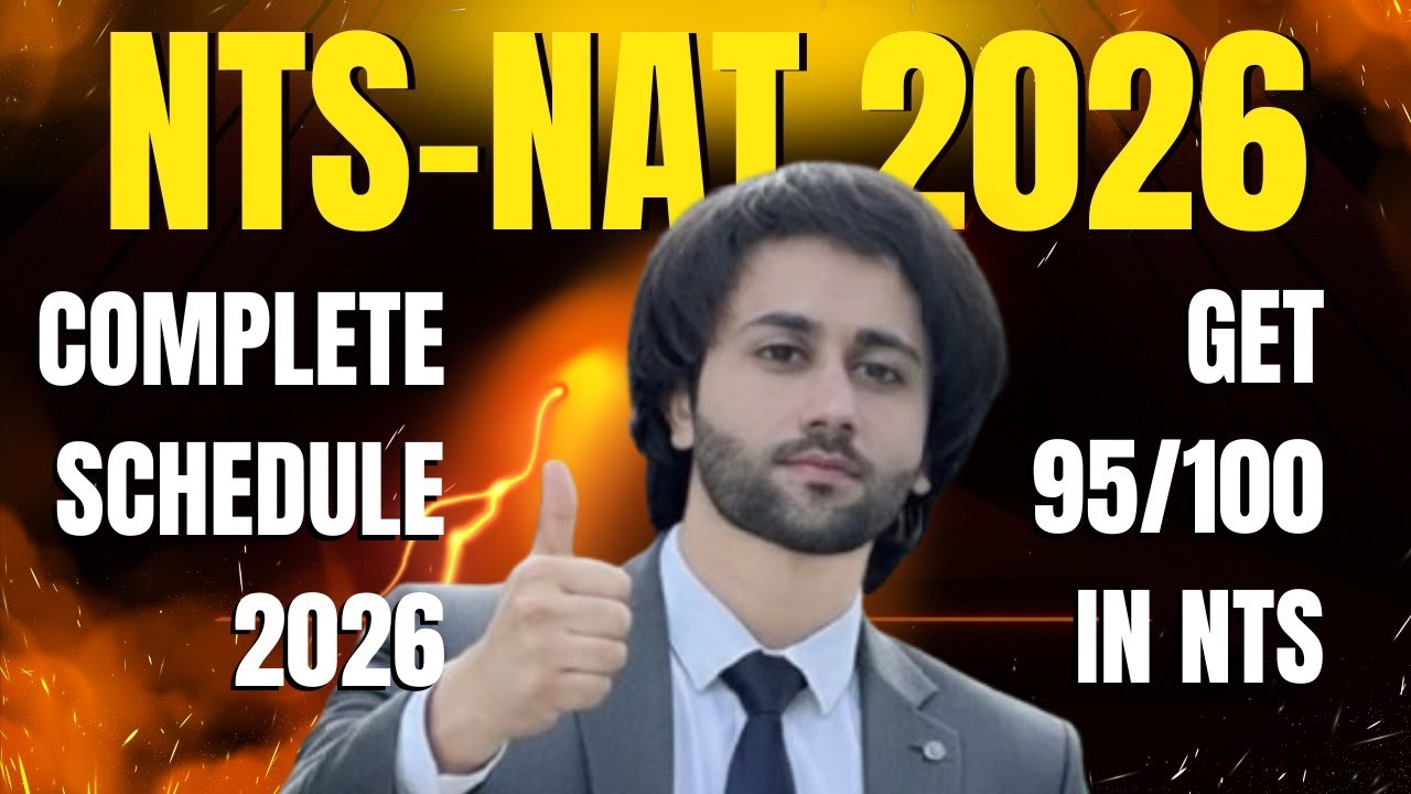 NTS NAT 2026 Schedule I How to Get 95 Marks in NTS NAT I NTS NAT Test ...