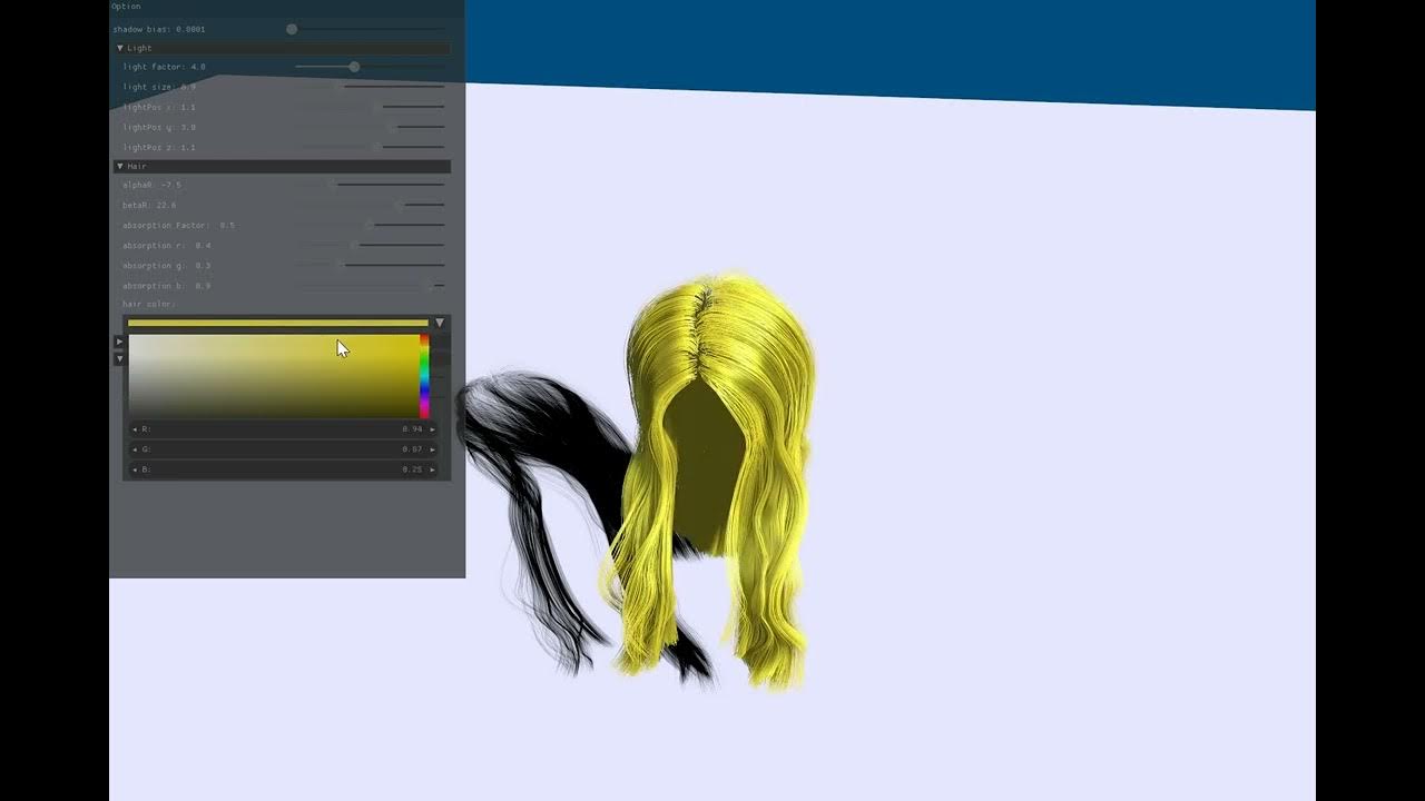 Hair Rendering (OpenGL) - YouTube