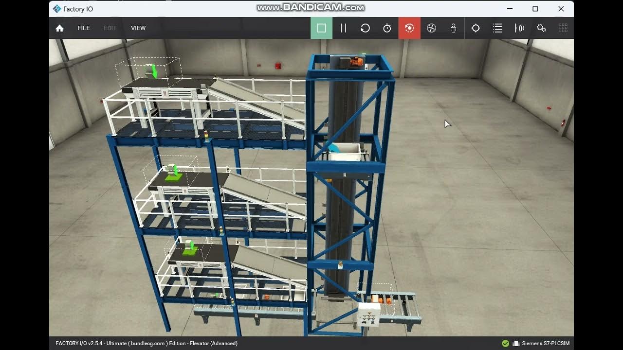 Elevator Advanced Factory I/O - YouTube