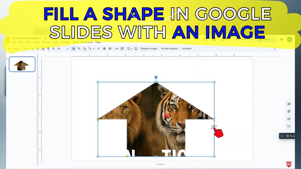 How To Fill A Shape In Google Slides With An Image (Step By Step) - YouTube