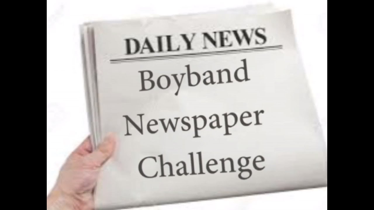 Boyband Newspaper Challenge! - YouTube
