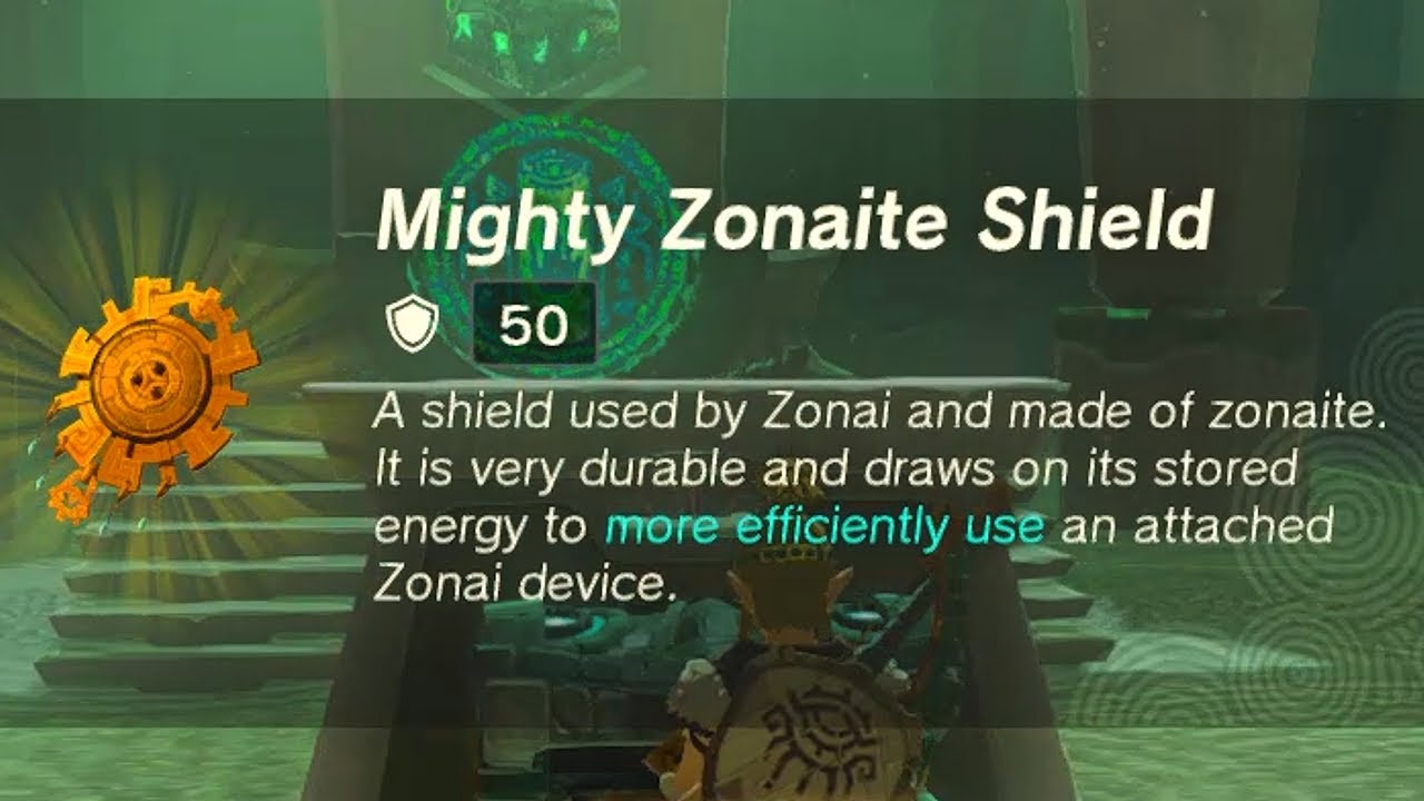 How to get a Mighty Zonaite Shield | Eshos Shrine | Zelda Tears of the ...