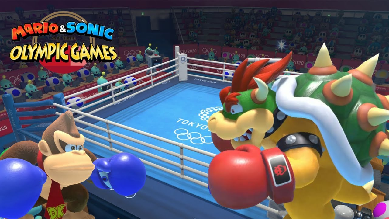 Mario & Sonic At The Olympic Games Tokyo 2020 Boxing Donkey Kong Bowser ...