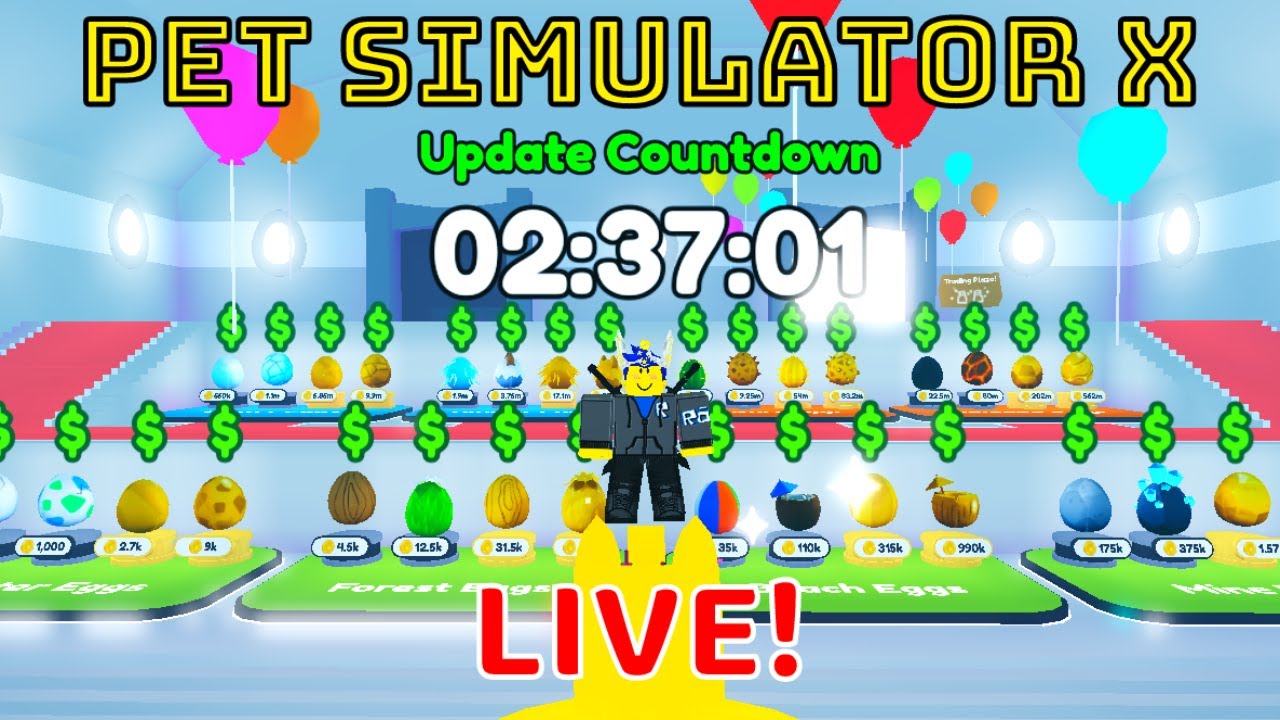 🔴ROBLOX PET SIMULATOR X CHRISTMAS UPDATE 🎅🎄 LIVE COUNTDOWN🎉: GIVING ...