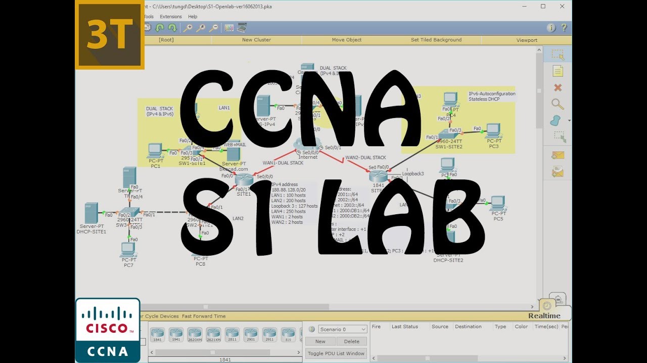 Lab tổng hợp kiến thức CCNA S1 (Total CCNA S1 LAB) - YouTube