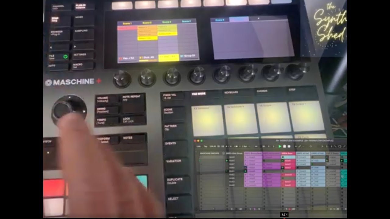 Maschine+ workflow structure overview - YouTube
