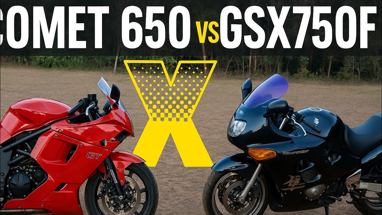 Comet 650 vs suzuki GSxF 750! - YouTube