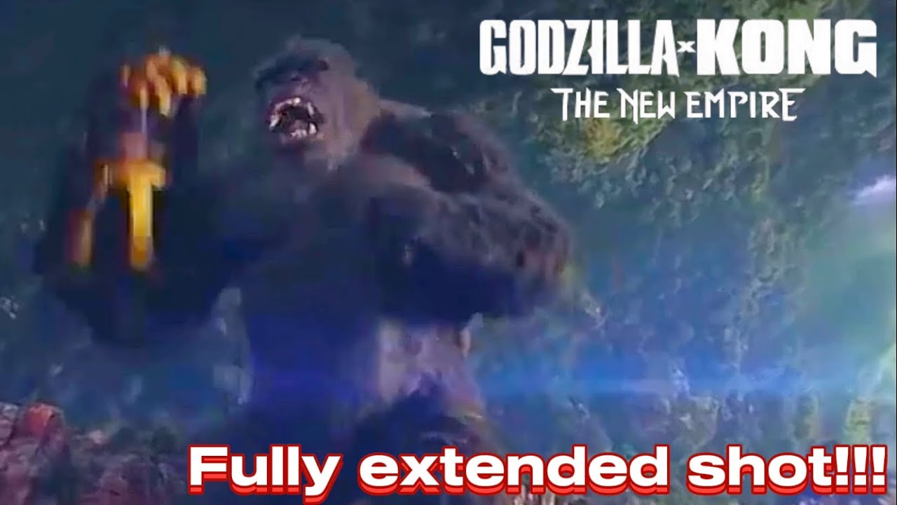 Godzilla x Kong the new empire fully extended shot of Kong getting the ...