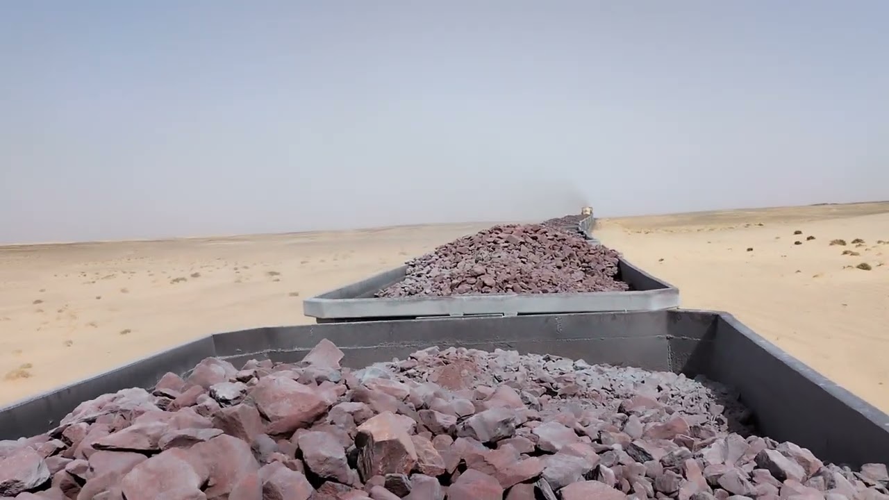Iron Ore Train From Choum - Sahara Desert To Nouadihbou - Part 13 ...