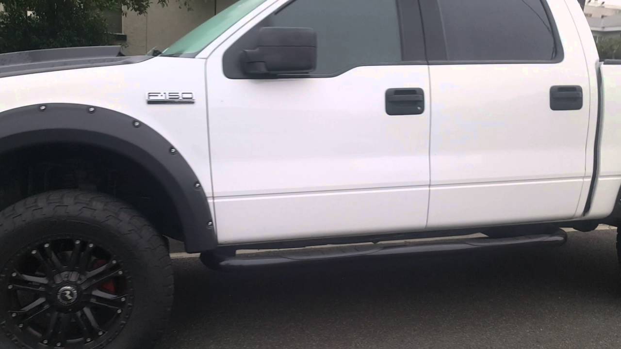 LIFTED F150 Supercrew 35 inch tires 20 inch wheels - YouTube