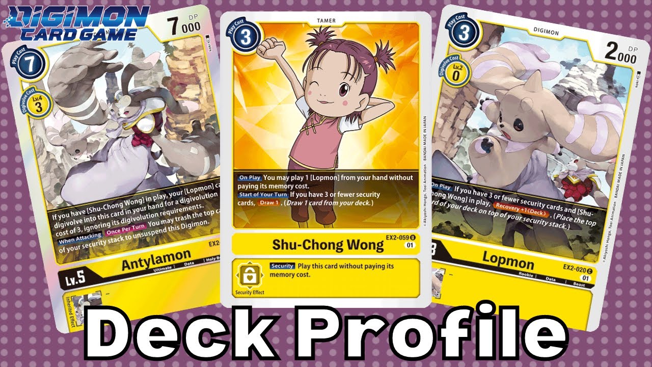 Digimon Card Game Lopmon Deck Profile! - YouTube