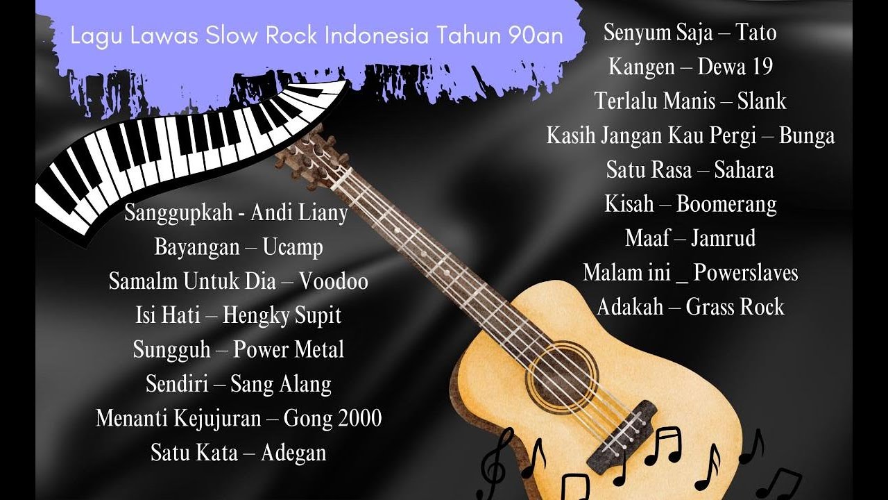 Lagu Lawas Genre Slow Rock Indonesia Tahun 90an - YouTube