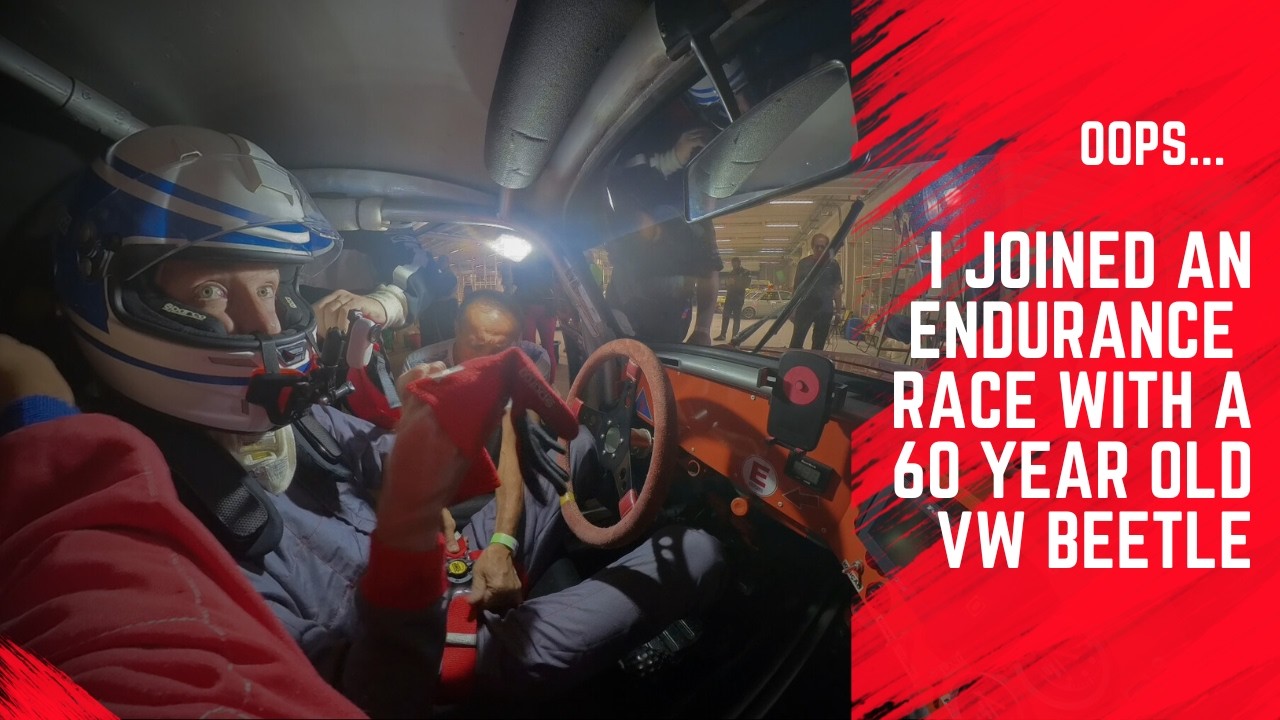 Can 60 Year Old VW Beetle Keep Up with 50 RaceCars on an F1 Track ...