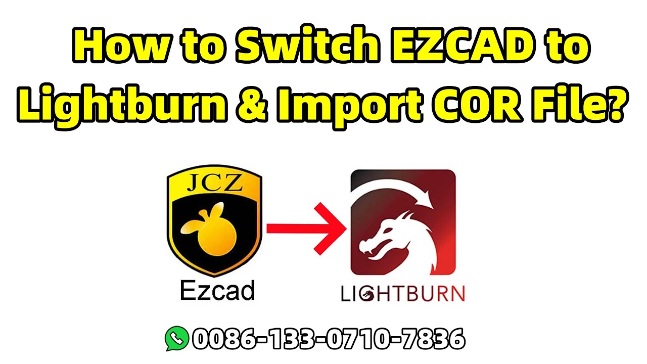 Tutorial | How to switch the EZCAD driver to the LIGHTBURN driver and ...