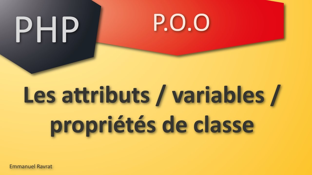 07 – PHP POO – Les variables de classe - YouTube