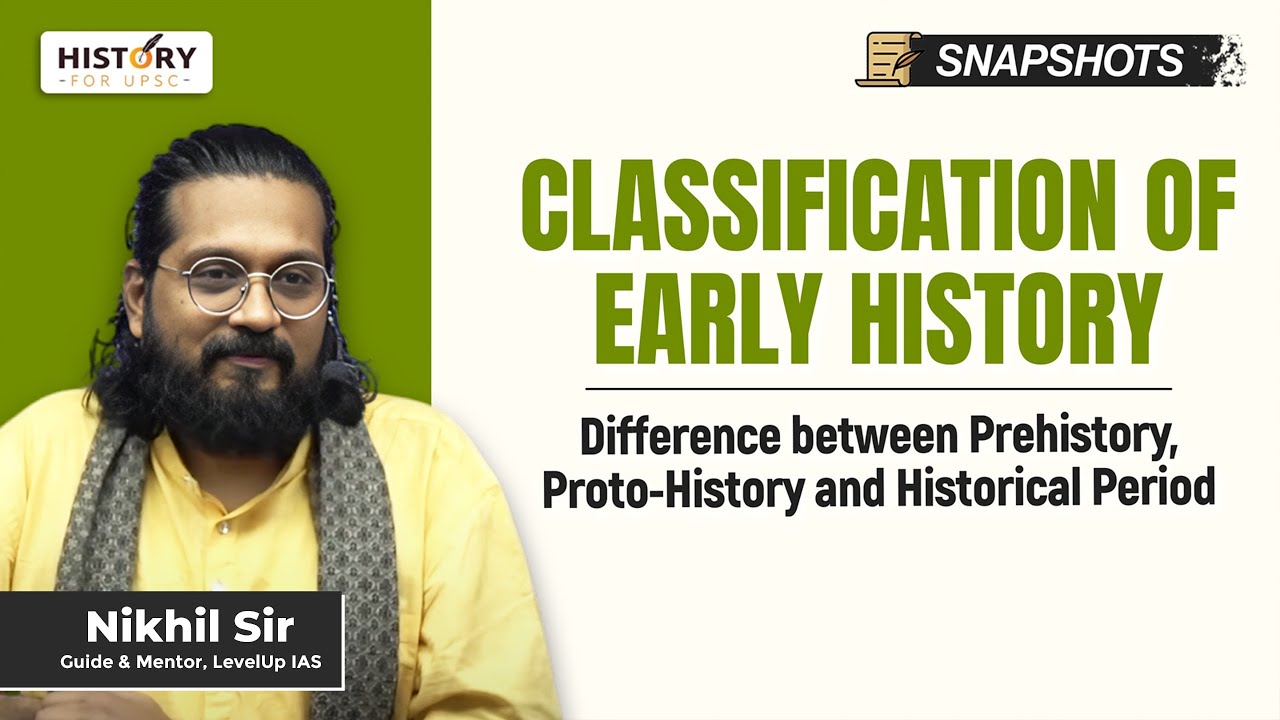 Prehistory vs Protohistory vs History | Explained by Nikhil Sir - YouTube