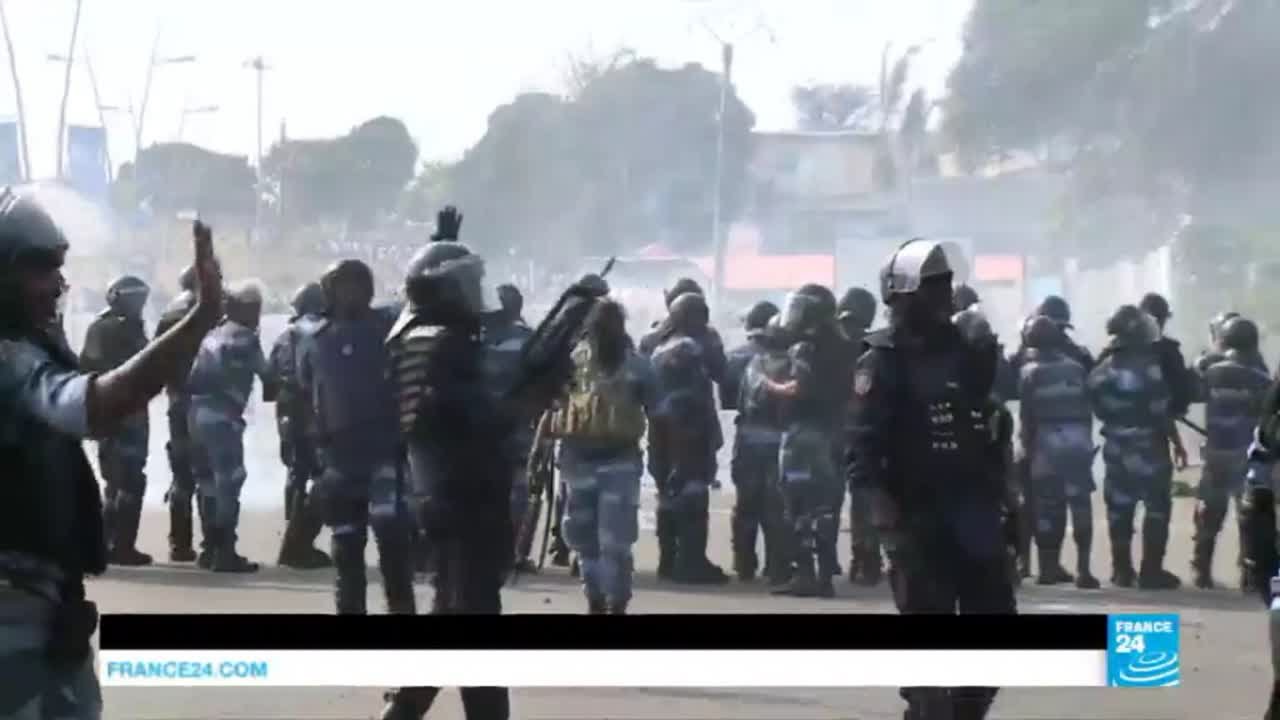 Gabon: violent clashes erupt between protesters and police after Ali ...
