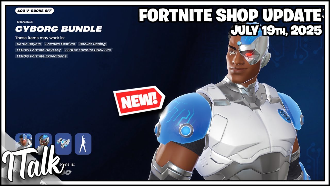 Fortnite Shop *NEW* CYBORG TEEN TITANS SKIN! [July 19th, 2025 ...