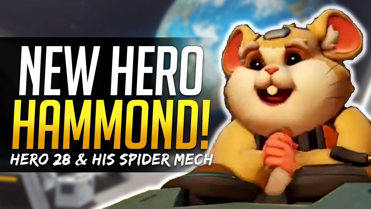 Overwatch NEW HERO 28 REVEAL! - Hammond the Hamster and Spider Mech ...