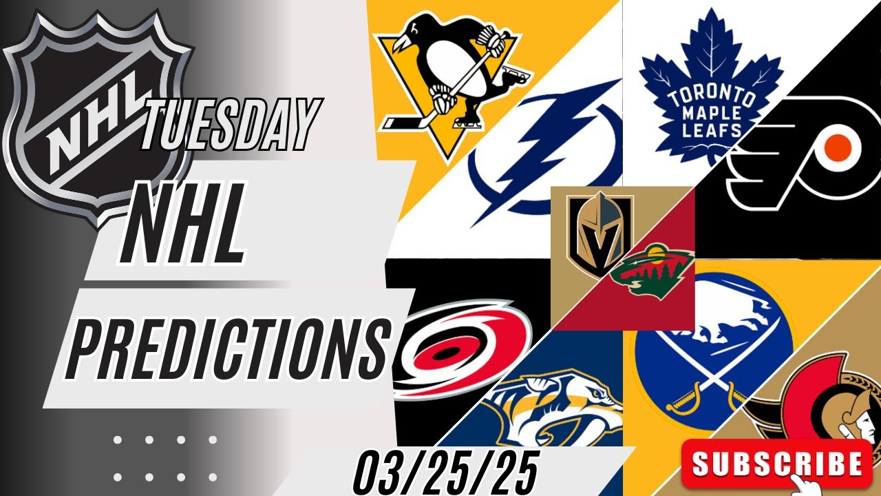 NHL Picks & Predictions Today 3/25/25 | NHL Picks Today 3/25/25 | Best ...